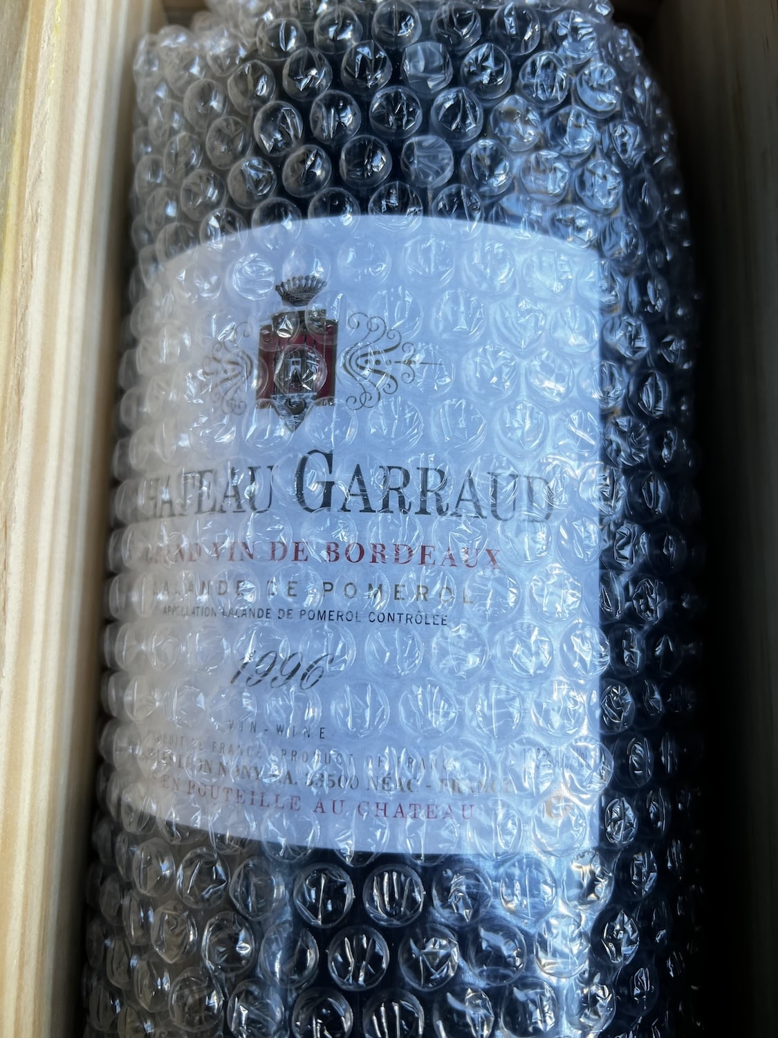 Château GARRAUD 1996 en JEROBOAM